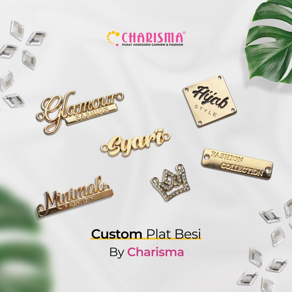 Charisma Label Plat Besi Custom - Charisma