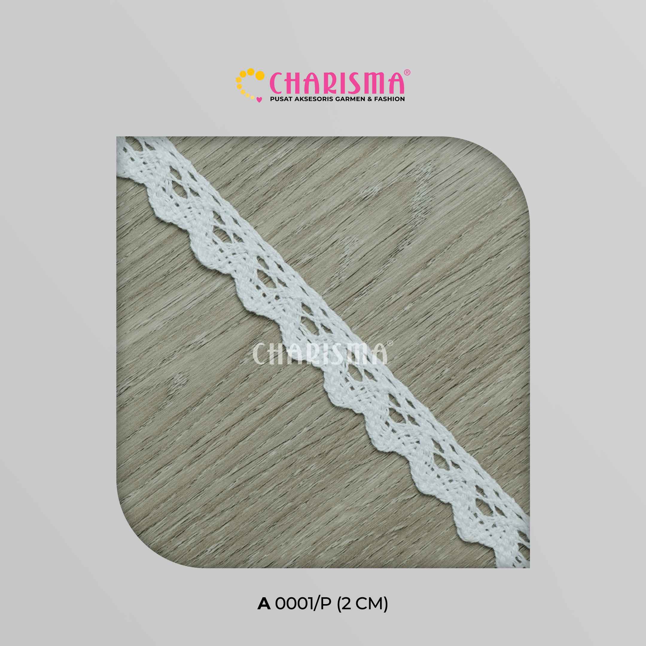 Renda Kait / Renda Rajut - A.0001/P (2cm) - Charisma