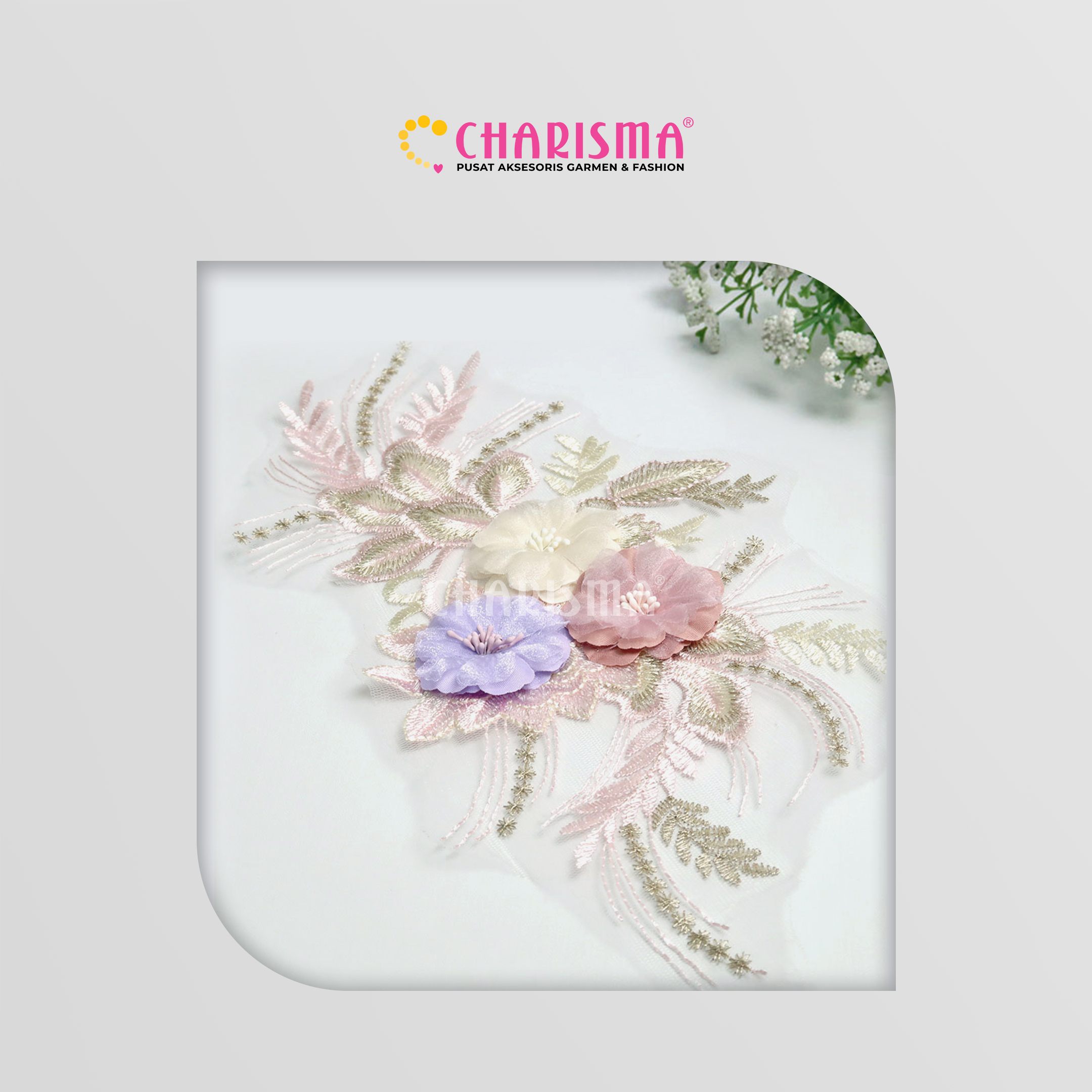 Aplikasi Bunga Bordir - 75521 - Charisma