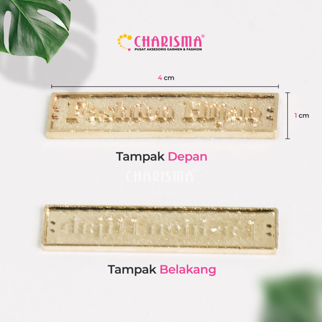 Charisma Label Plat Besi Motif - 1 - Charisma