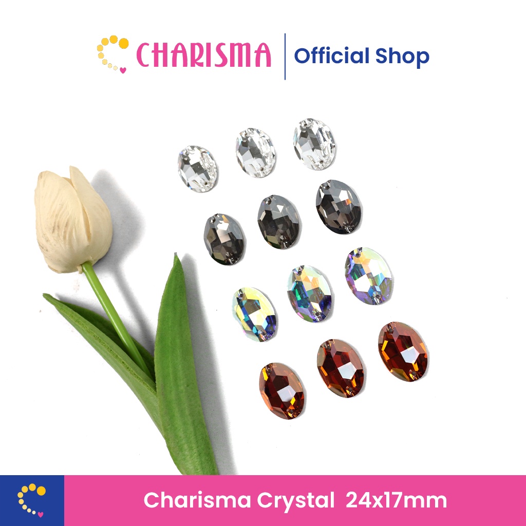 Charisma Kristal Mutiara Original 24x17mm - Charisma